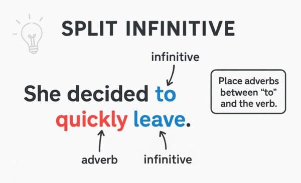 Split Infinitive: Definition, Examples, and Usage Guide