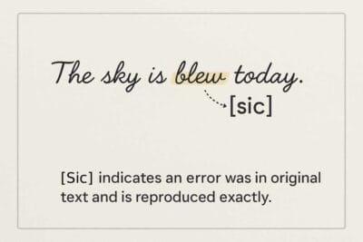 What Does 'Sic' Mean in Writing? Definition and Usage